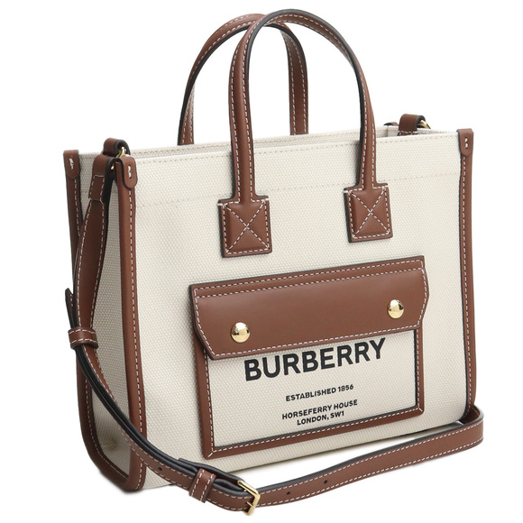 Burberry | Bags | Burberry Mini Commuting To Work Leather White | Poshmark
